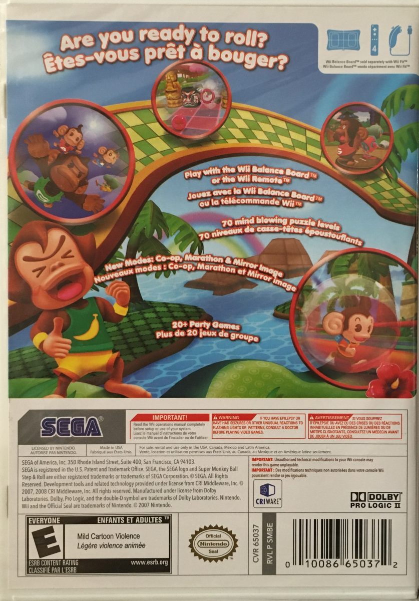 Super Monkey Ball Step and Roll – Anthony's Place
