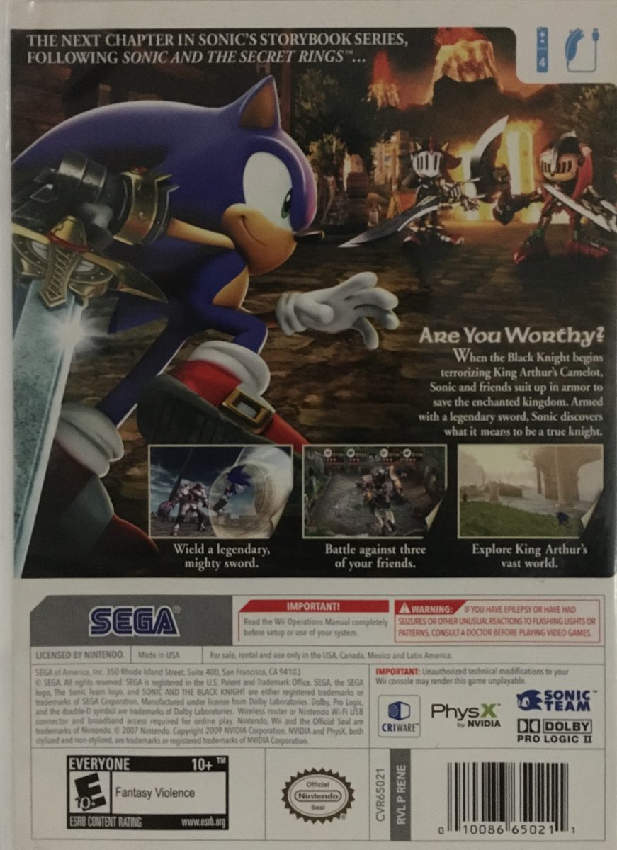 Sonic and the Black Knight – Anthony's Place