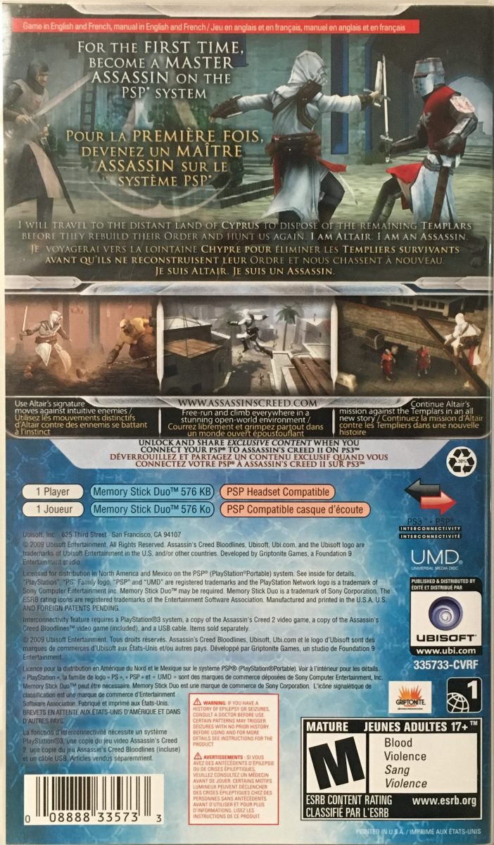 Assassin’s Creed – Bloodlines – Anthony's Place