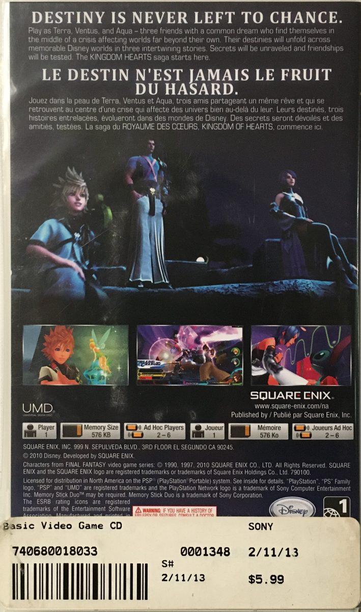 Kingdom Hearts Birth by Sleep – Anthony's Place